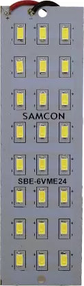 Samcon 12 Volt DC 5724 SMD LED PCB Rigid Hard Strip Bulbs with Aluminu