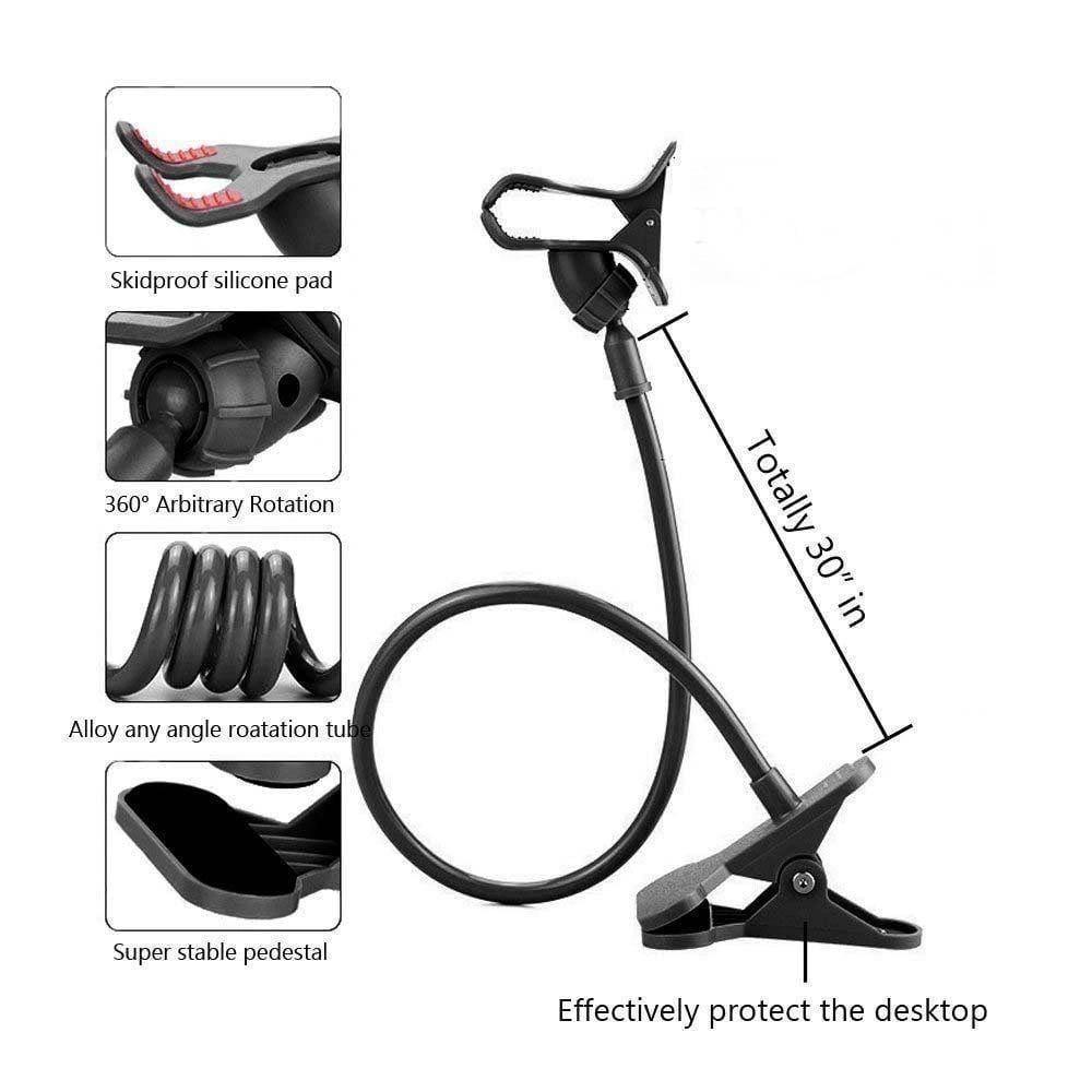 Dealsplant Metal Universal Flexible 360⁰ Snake Style Stand for Mobile