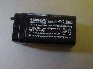 Sunca 4V 0.5Ah Sealed Lead Acid Rechargeable Battery For Mosquito Bat